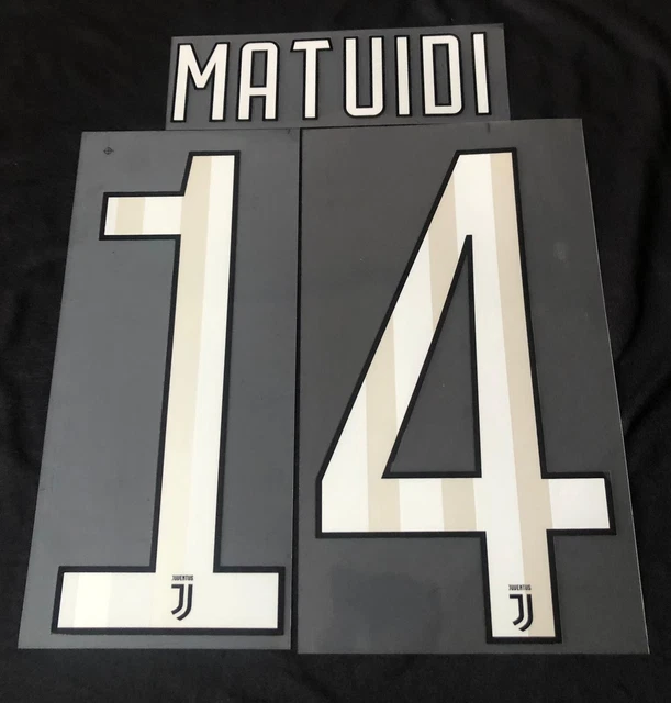 KIT PERSONALIZZAZIONE NOME Numero Maglia Calcio Juventus 17/18 Home 14 ...