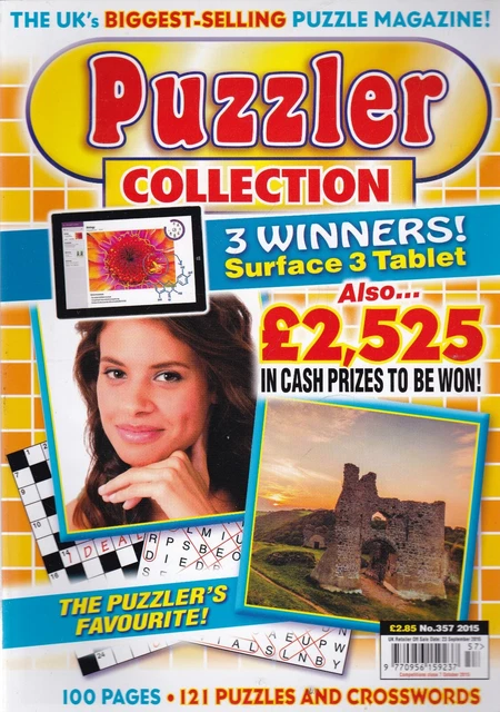 PUZZLER COLLECTION PUZZLE Magazine Book Very Mixed Puzzles Issue # 357 ...