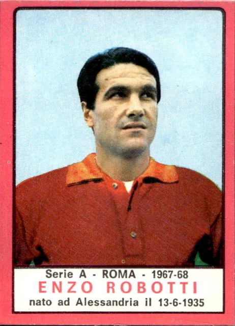 FIGURINA REC CALCIATORI PANINI 1967/68 ROMA ENZO ROBOTTI EUR 18,00 ...