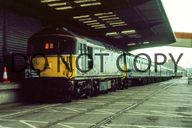 UK DIESEL TRAIN Railway Photograph Of Class 33 33116 Loco. (Rm33-318) £ ...