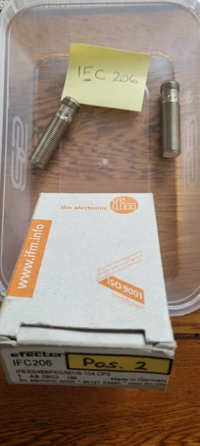 IFM PROXIMITY M12 sn 4mm Inductive sensor IFC206 IFB3004BBPKG/M/US-104 ...