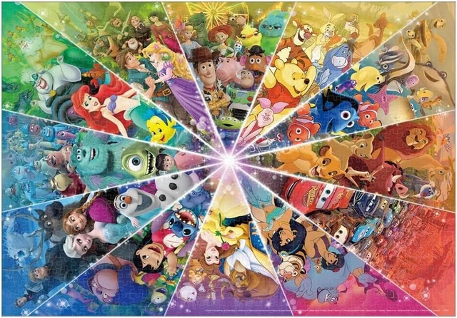 TENYO DISNEY COLOR Circle (Disney&Disney/Pixar) 1000 Pieces Puzzle DP ...