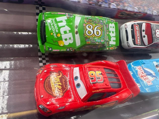 DISNEY PIXAR THE World Of Cars Race And Chase Gift Pack 4 Car Set £27. ...