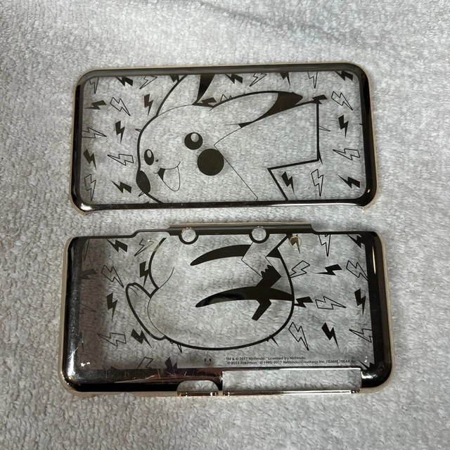 NINTENDO 2DS XL Pikachu Pokemon Gold Clear Hard Shell Case OEM Hori ...