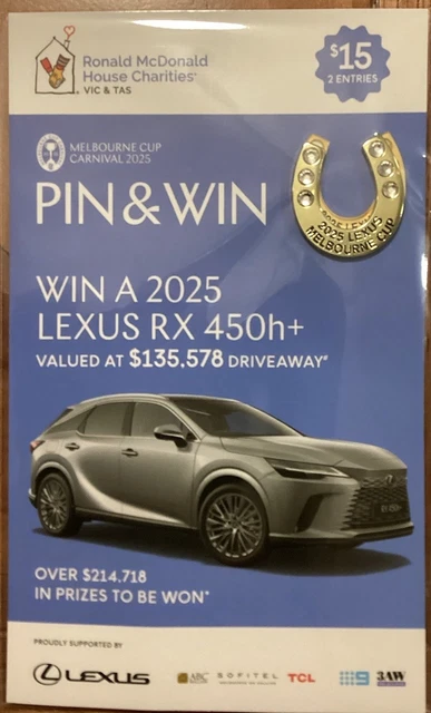 MELBOURNE CUP PIN 2025 $10.00 - PicClick AU
