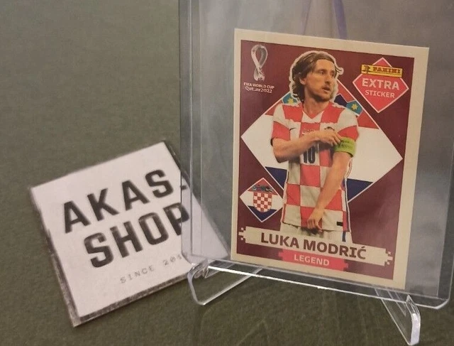 LUKA MODRIC LEGEND Base Extra Sticker PANINI FIFA World Cup Qatar 2022 ...