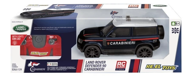 DIE-CAST CARABINIERI LAND Rover Defender Remote Control Car Model 1:24 ...