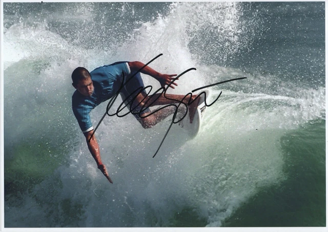 KELLY SLATER HAND Signed 12x8 Inch Photo Autograph Inc COA Surfer £39. ...