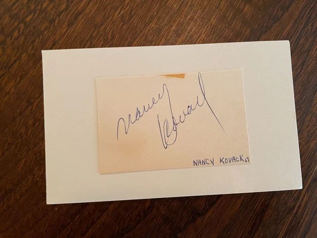 1969 NANCY KOVACK Actress Elvis Co-Star Signed Cut On Index Card EUR 27 ...