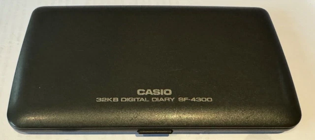 VINTAGE CASIO DIGITAL Diary Organiser SF-4300BK 32KB Memory - Tested ...