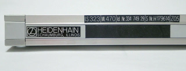 HEIDENHAIN LINEAR ENCODER GLASS SCALE LS323 ML470 ID Nr 334 749 29 ...