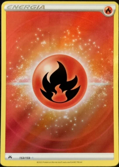 ENERGIA FIRE FUOCO Full Art 153/159 - Carta Pokemon - Zenit Regale NM ...