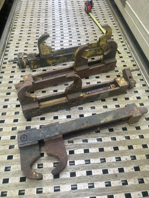 EX MOD VEHICLE Tank Plant Adjustable Ratchet Track Service Clamps X4 £ ...