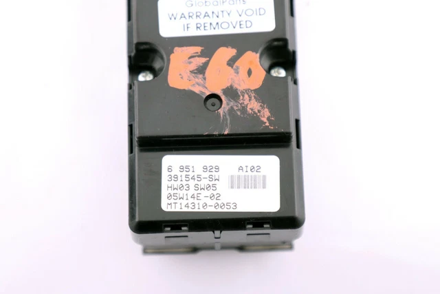 BMW 5 SERIES E60 E61 Switch Window Lifter Control Right Driver's Side ...