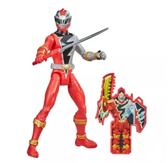 FIGURINE ARTICULÉE POWER Rangers Dino Fury RED RANGER 6" épée et clé ...