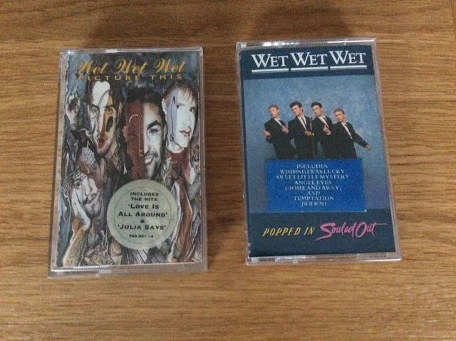 WET WET WET Cassette Tapes - Popped In Souled Out & Picture This - VGC ...