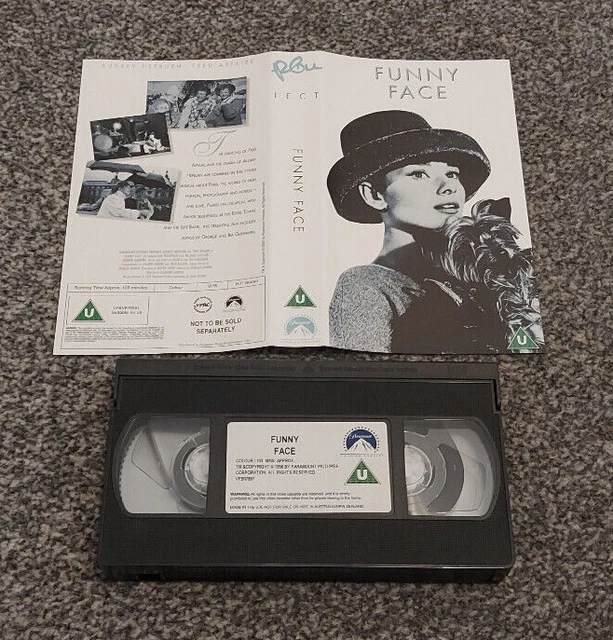 FUNNY FACE AUDREY Hepburn Fred Astaire Sleeve And Tape Only C4 Pal Vhs ...