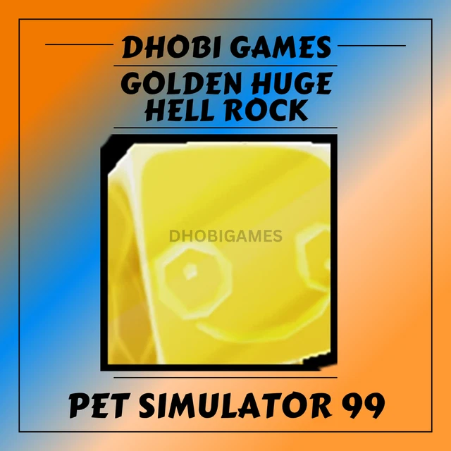 PET SIMULATOR 99 - 5x Golden Huge Hell Rock - PS99 - VIRTUAL ITEM - £21 ...