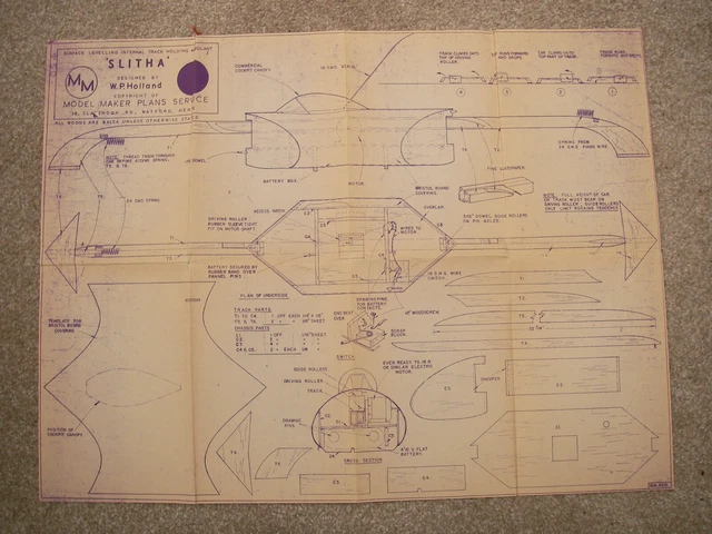 MODEL MAKER PLANS of Slitha a Surface levelling internal track ...
