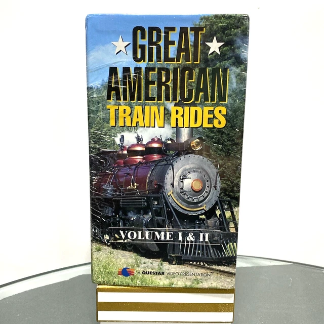 GREAT AMERICAN TRAIN Rides Vol I & II (VHS, 1994, 2-Tape). New sealed £ ...