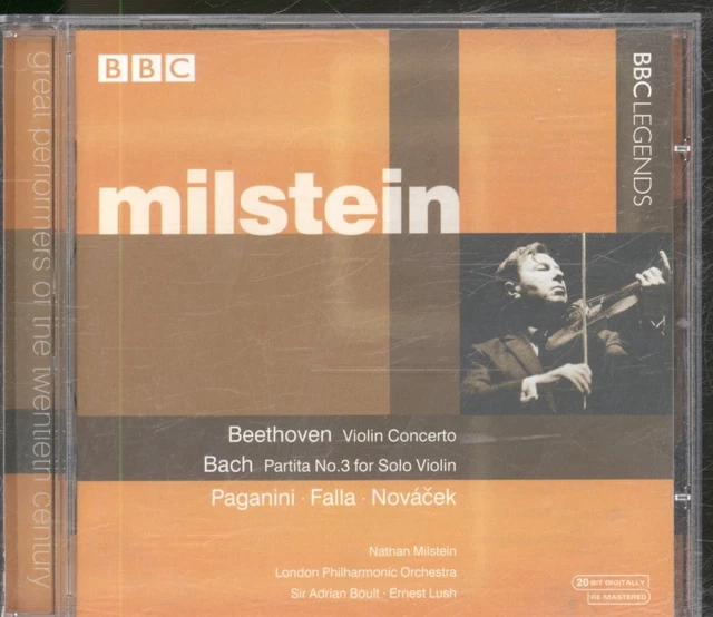NATHAN MILSTEIN BEETHOVEN - VIOLIN CONCERTO CD 10 track CD (BBCL41512) UK BBC EUR 18,62 ...
