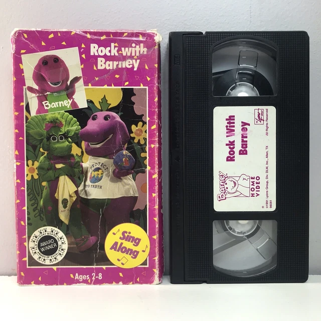BARNEY & FRIENDS Rock With Barney VHS Video Tape Sing Along Songs 1991 ...