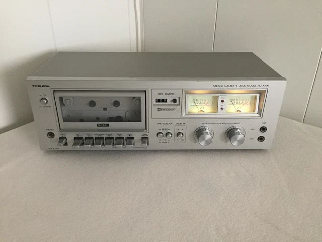 TOSHIBA STEREO CASSETTE Deck PC-X10M revidiert Rarität Sammlerstück Vintage rare EUR 100,00 ...