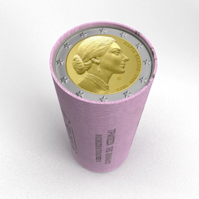 GRECIA, 2023, MARIA Callas, Rollo de 2 euros (25 Monedas), PREVENTA EUR ...