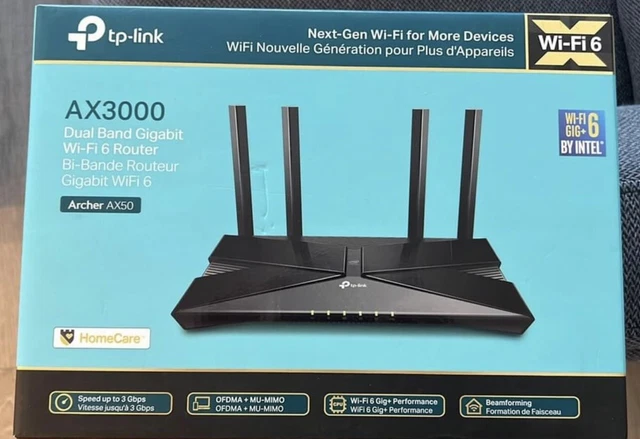 TP-LINK ARCHER AX1500 1.5 Gbps Wi-Fi 6 Dual-Band Wireless Router $50.00 ...