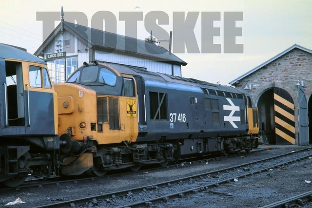 35MM SLIDE BR British Railways Diesel Loco Class 37 37416 Inverness ...