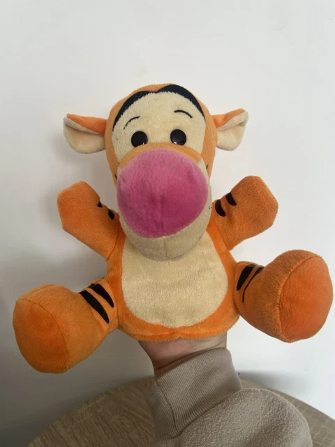 MATTEL DISNEY TIGGER Plush Hand Puppet Winnie the Pooh Tiger Toy £8.63 ...