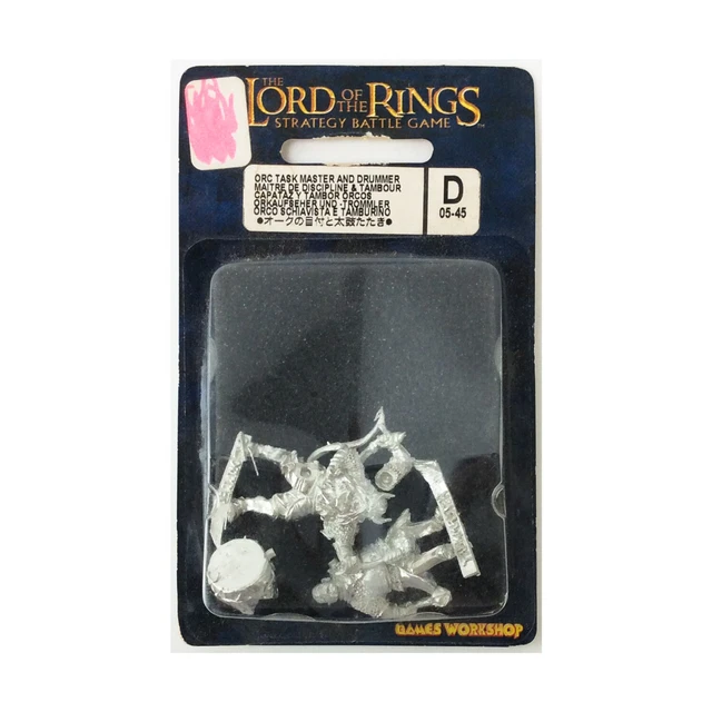 GW LE SEIGNEUR des Anneaux Mordor Orc Taskmaster Et Batteur Paquet Neuf ...