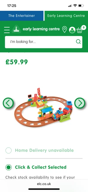 TRAIN AND TRACK set by ELC happy land £30.00 - PicClick UK