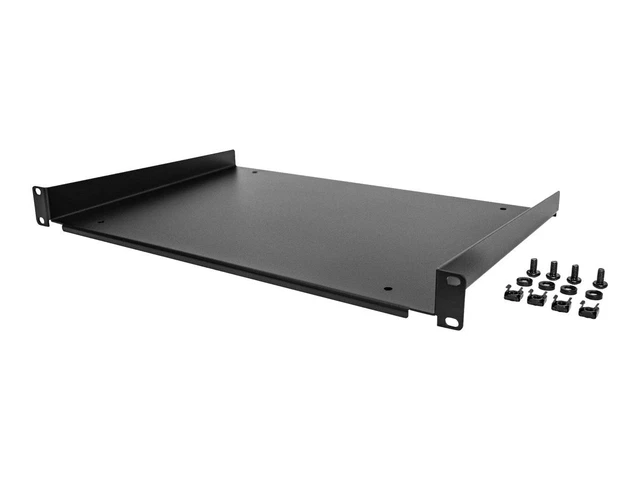 STARTECH.COM SHELF-1U-12-FIXED-S 1U Fixed Server Rack Mount Shelf, 12in ...