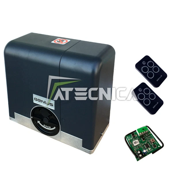 MOTEUR DE PORTAIL coulissant 230V FAAC GENIUS BLIZZARD 500 kg + 2 ...