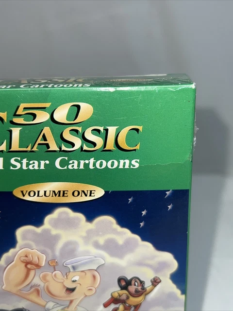 CLASSIC CARTOONS VHS Video Tape 1995 Six Hours Animation 50 All Star ...