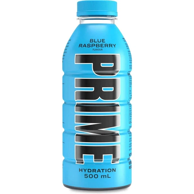 PRIME BLUE RASPBERRY Hydration Energy Drink by KSI & Logan 500ml ...