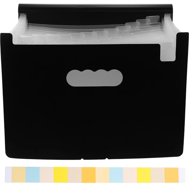 IMPORTANT DOCUMENT FOLDER Expanding Paper Plastic Accordion File $24.18 ...