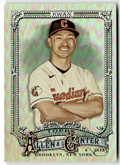 TOPPS ALLEN & Ginter MLB 2025 No. 176 Steven Kwan Rainbow Holofoil EUR ...