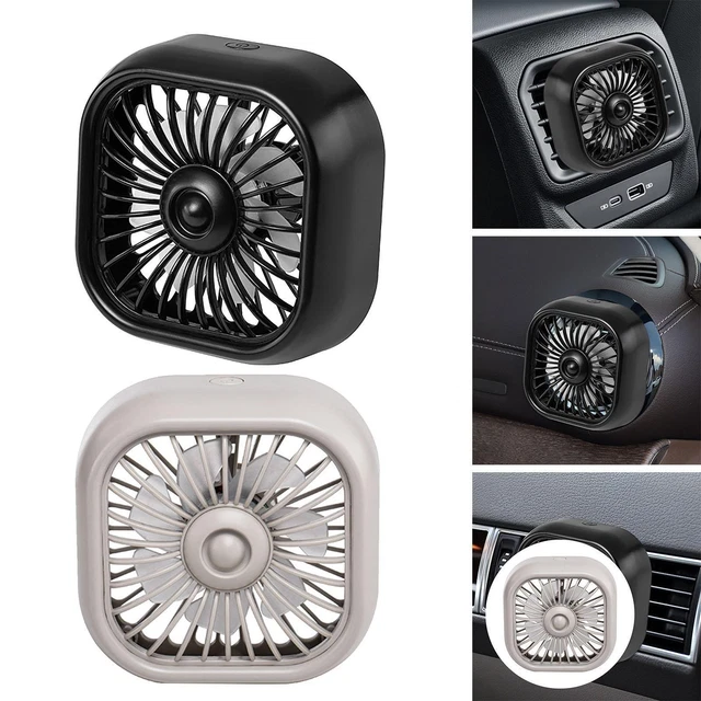 SMALL CAR COOLING Fan, 3 Speeds Adjustable, Mini Portable Fan for RV ...