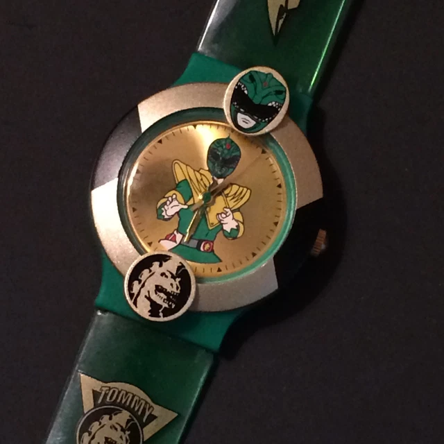 OROLOGIO 1994 VINTAGE Mighty Morphin Power Rangers Green Ranger ...