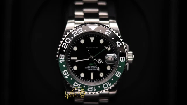 OROLOGIO PERSONALIZZATO NH35 Seiko 39mm Sprite GMT Mod con Lunetta ...