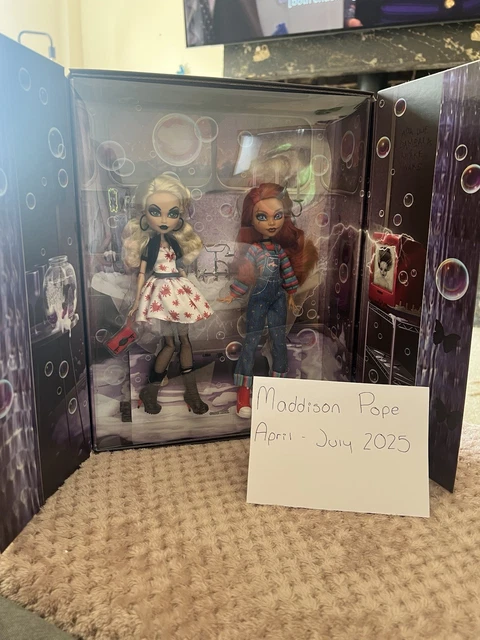 MATTEL CREATIONS MONSTER High Chucky Tiffany Skullector Doll Set £156. ...