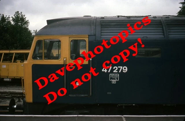 ORIGINAL 35MM Slide Railway Diesel /Steam- 47279 @ Westbury 18th Sept ...
