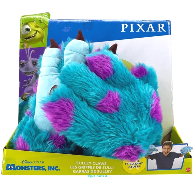 MATTEL DISNEY PIXAR Monsters Inc Plush Wearable Sulley Claws Gloves ...