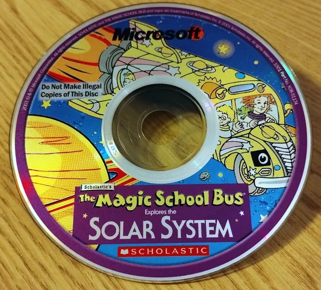 MAGIC SCHOOL BUS: Explores the Solar System Retro PC Game Disc [Tested ...