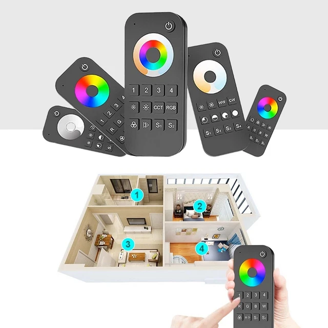 1/4/8 ZONE RF Remote Control For Single Colour/CCT/RGB/RGBW/RGB+CCT LED ...