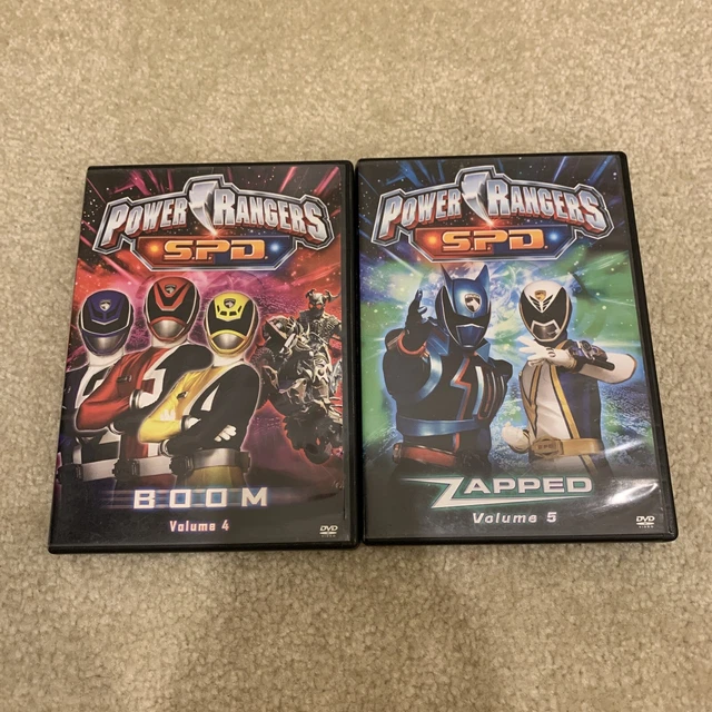 POWER RANGERS SPD Lot of 2 DVD TV Episodes Volume #4 Boom #5 Zapped $14 ...