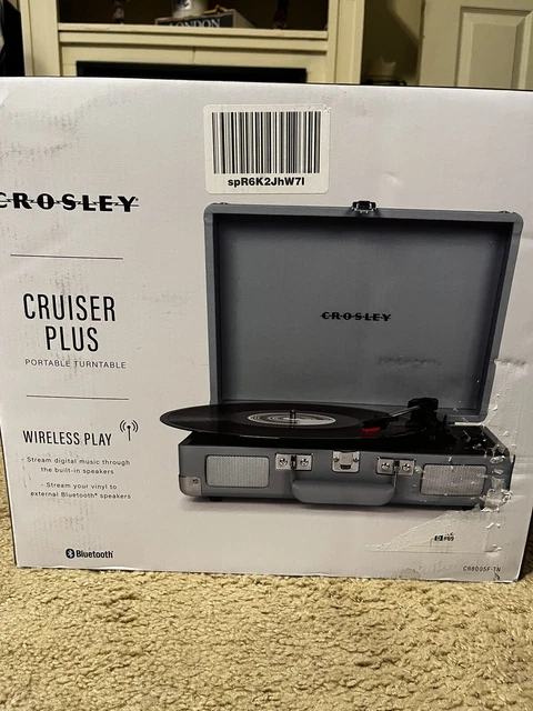 CROSLEY CRUISER PLUS Portable Turntable Built-In Speakers Bluetooth ...