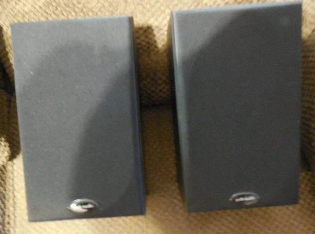 PAIR OF POLK Audio RT15 Bookshelf Speakers Black Tested and Sound Great ...